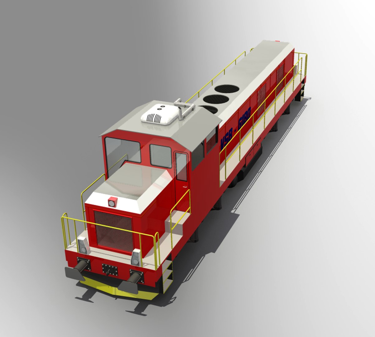 dxf diesel train engine