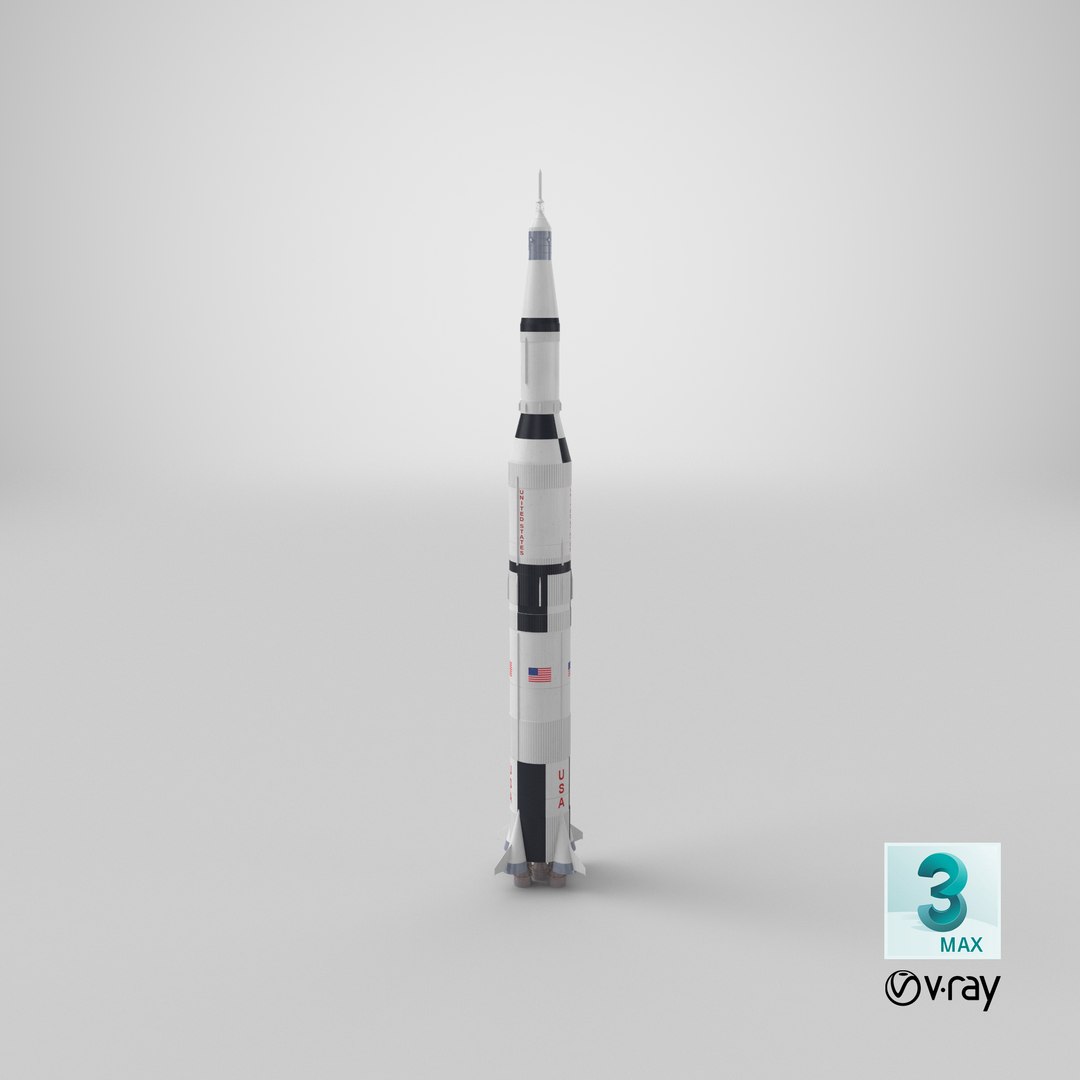Saturn V Rocket Model - TurboSquid 1464734