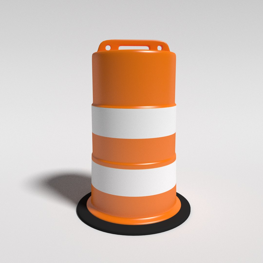 3d model construction barrels