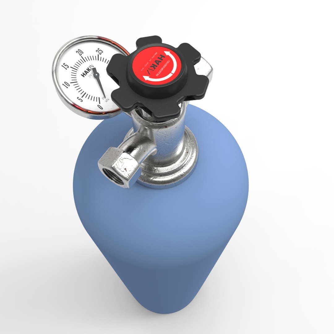 3d Model Oxygen Bottle