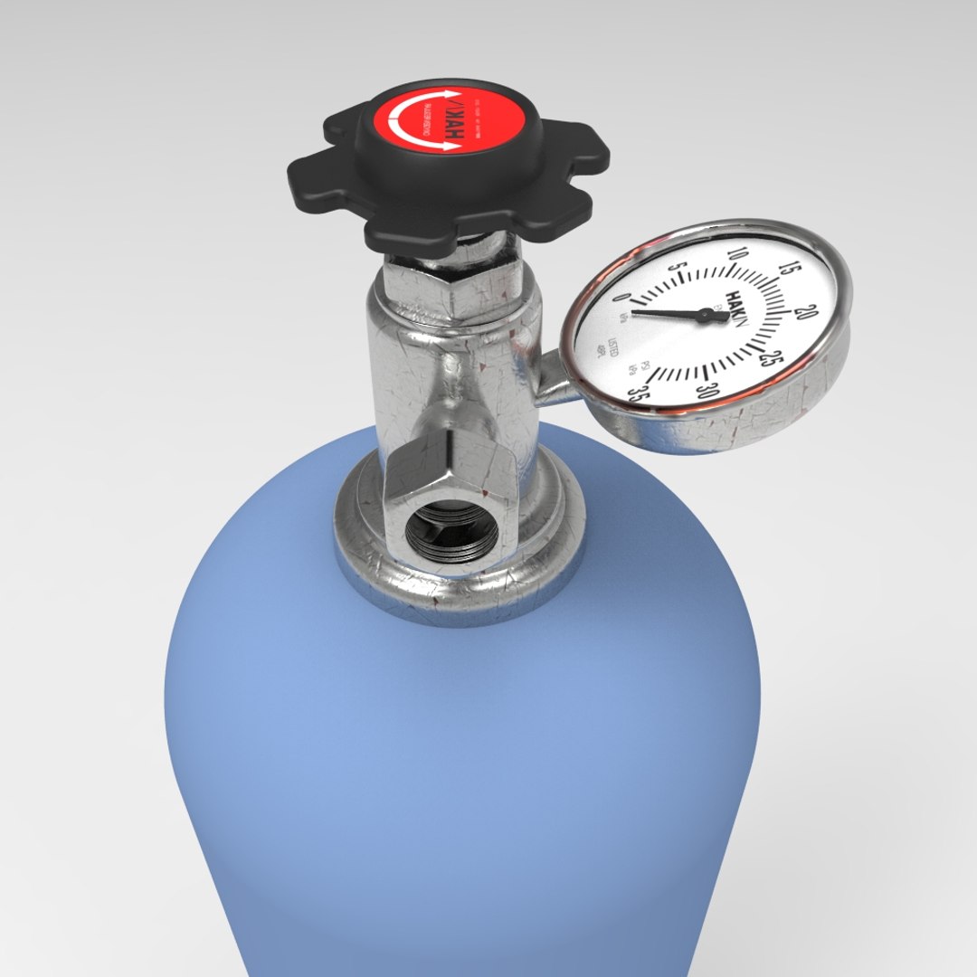 3d Model Oxygen Bottle