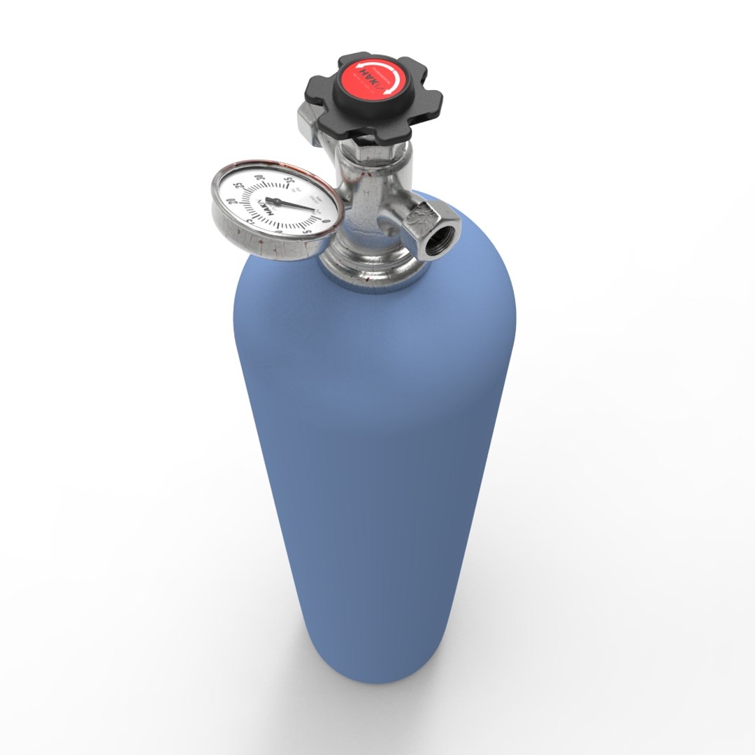 3d Model Oxygen Bottle