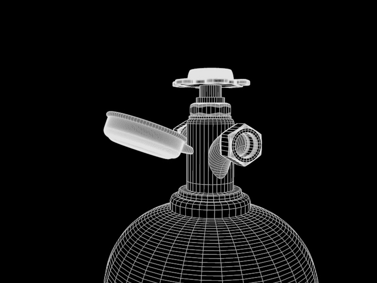 3d Model Oxygen Bottle