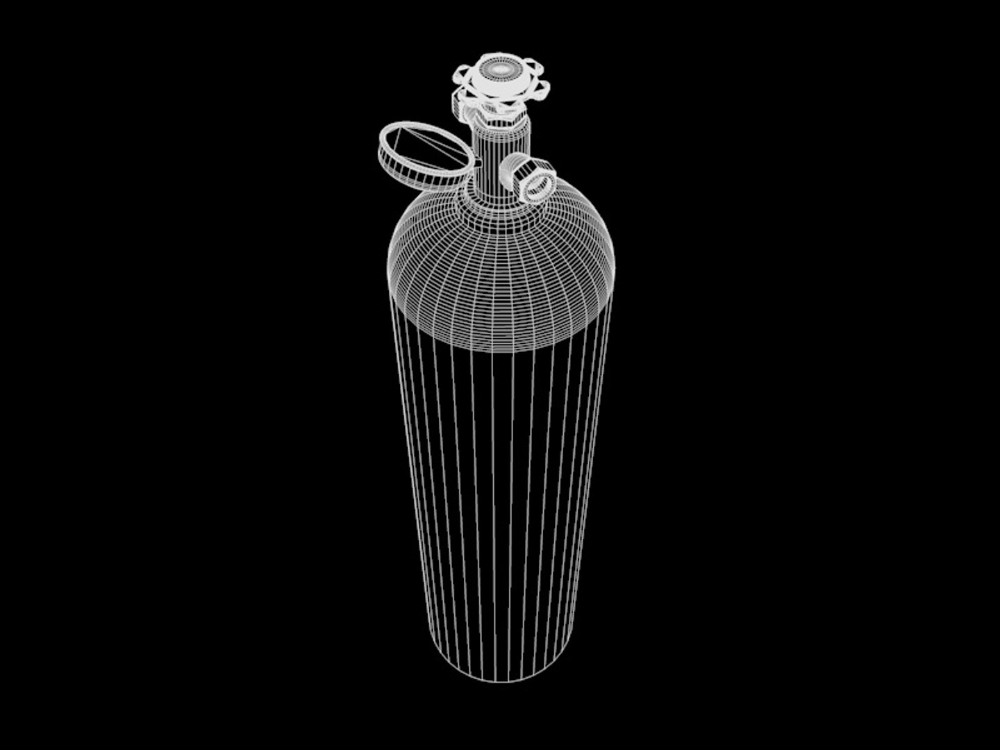 3d Model Oxygen Bottle