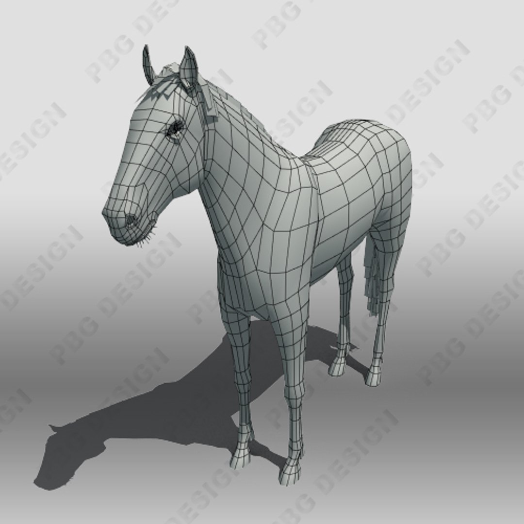 horse animations max