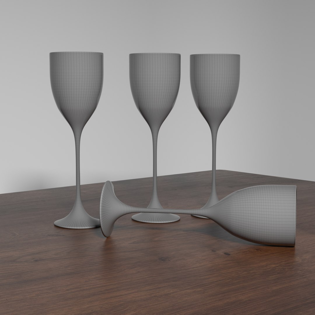 Free Simple Wine Glass 3D Model - TurboSquid 1362648
