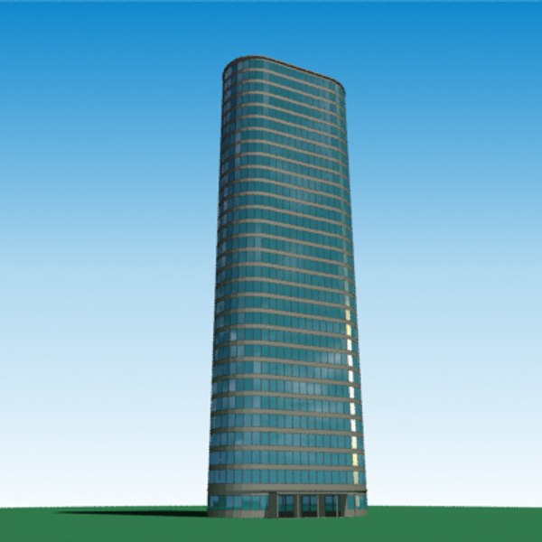 3d realistic skyscraper model