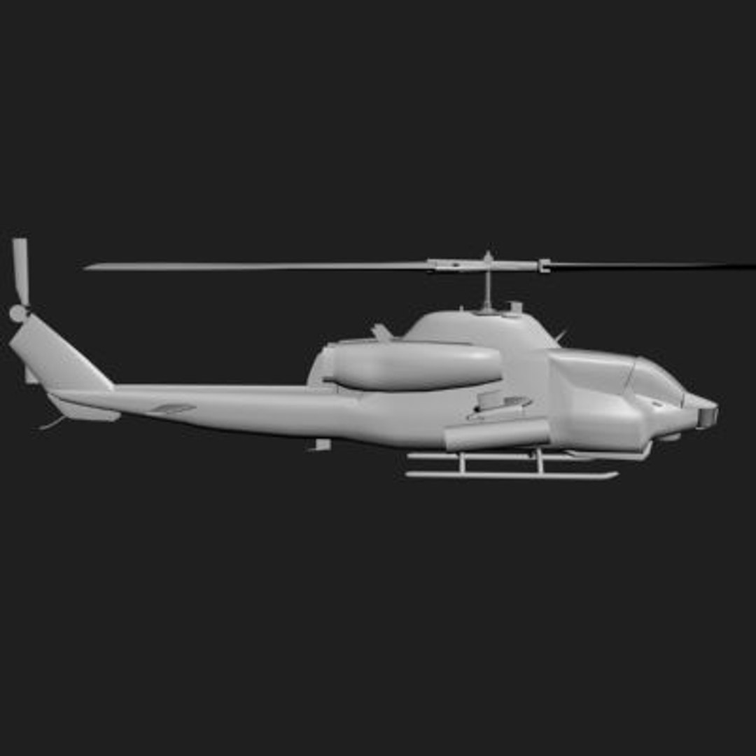 3d Model Of Helicopter