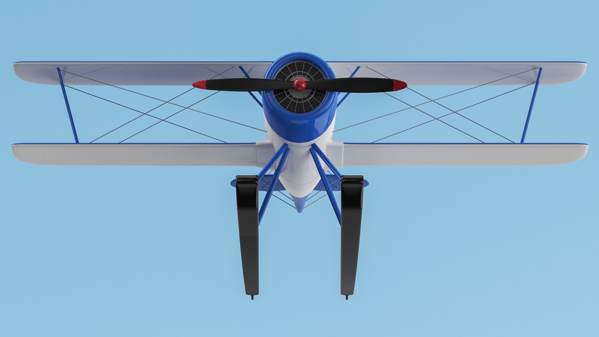 Sea Plane Biplane 03 3D Model - TurboSquid 1895325