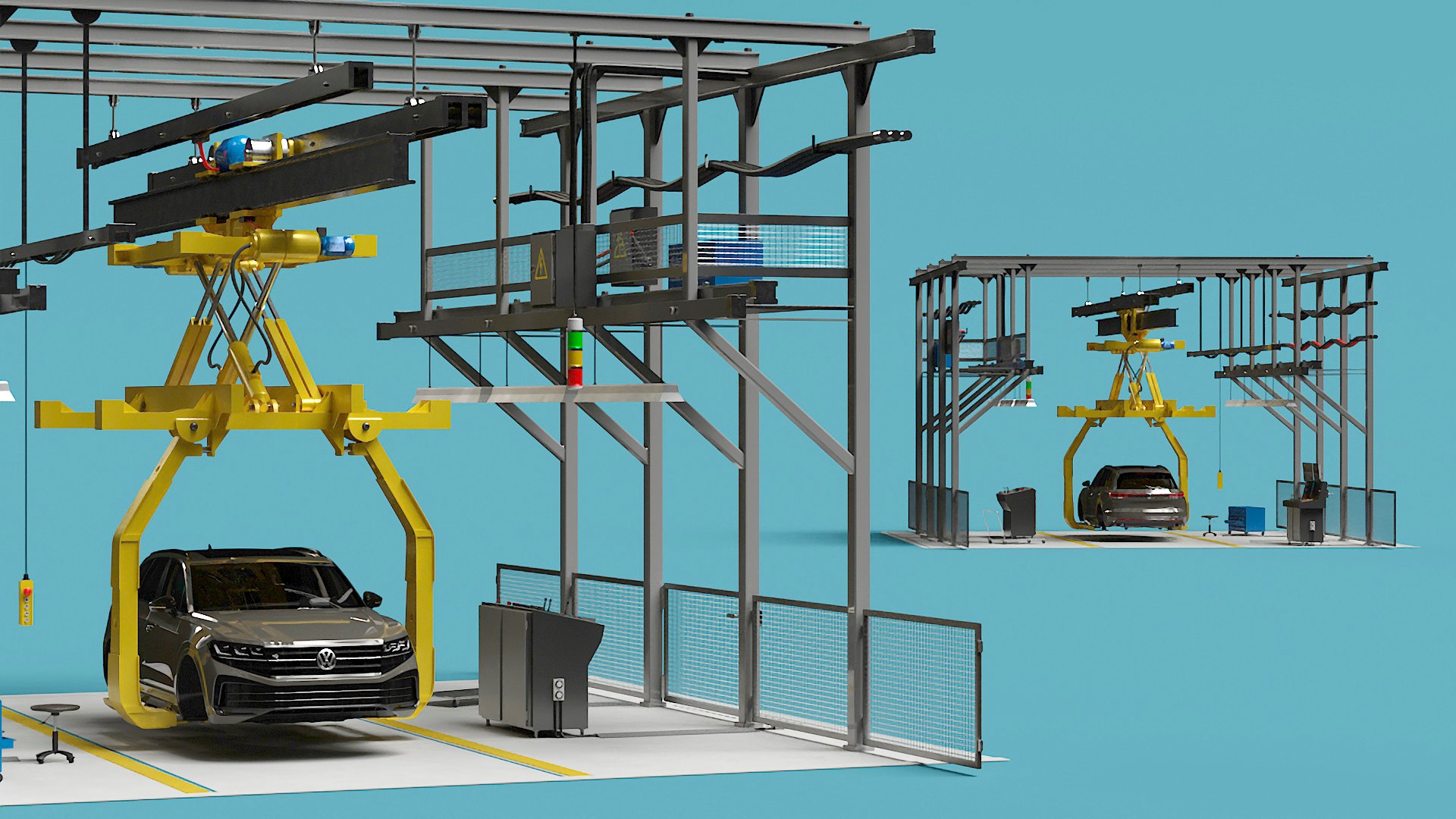 3D Volkswagen Assembly Line Model - TurboSquid 2320421