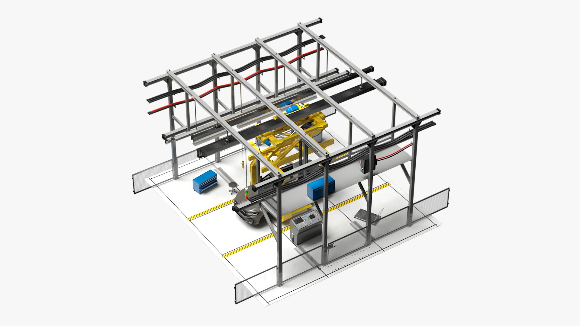 3D Volkswagen Assembly Line Model - TurboSquid 2320421