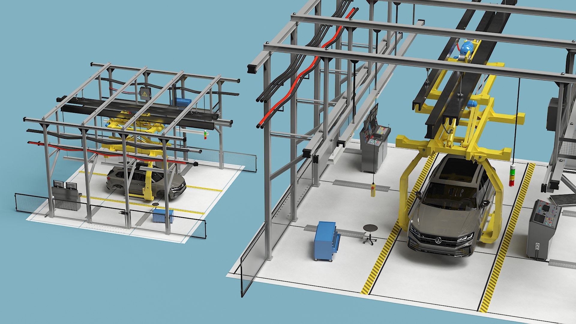 3D Volkswagen Assembly Line Model - TurboSquid 2320421