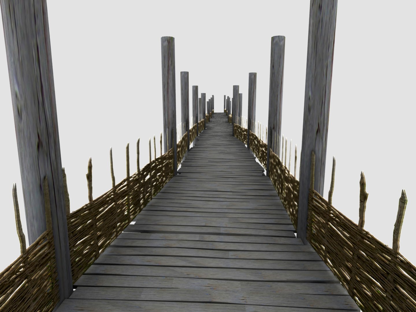 3ds max wooden medieval bridges