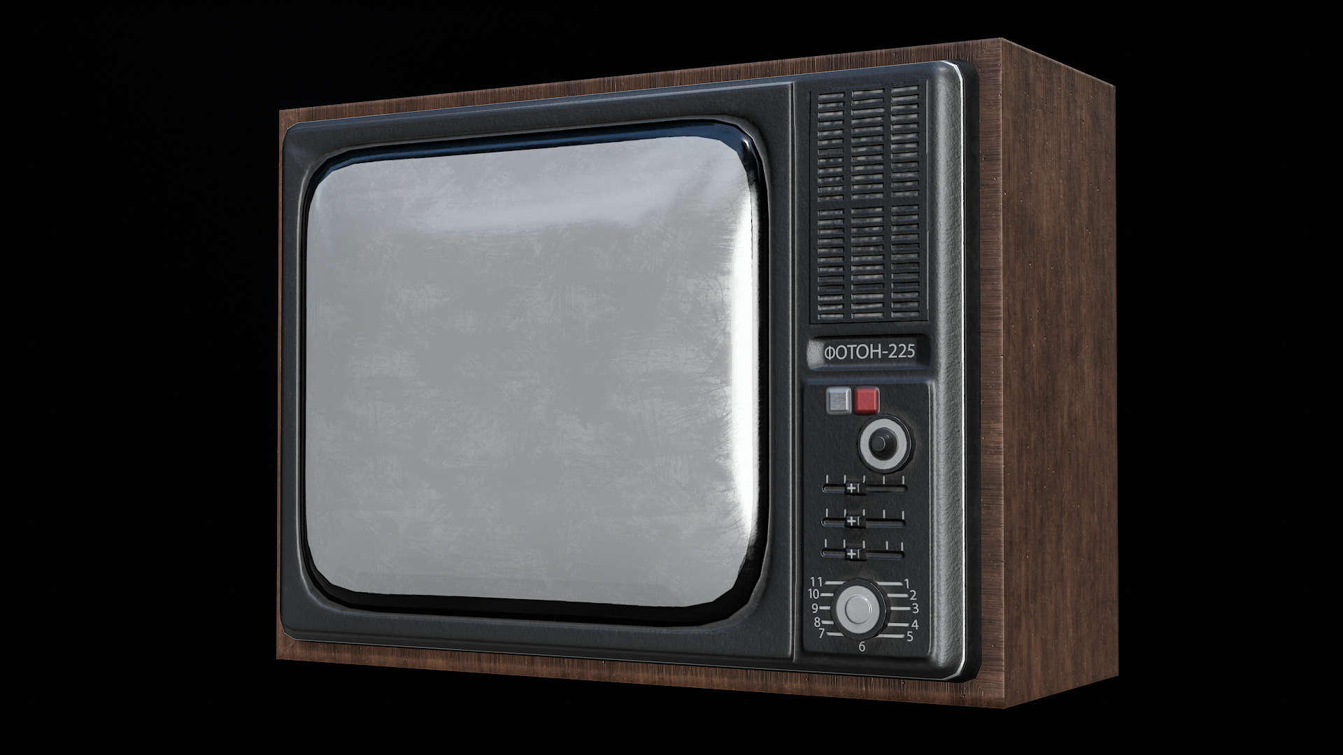 3D Old TV Photon 225 PBR Model - TurboSquid 2256453