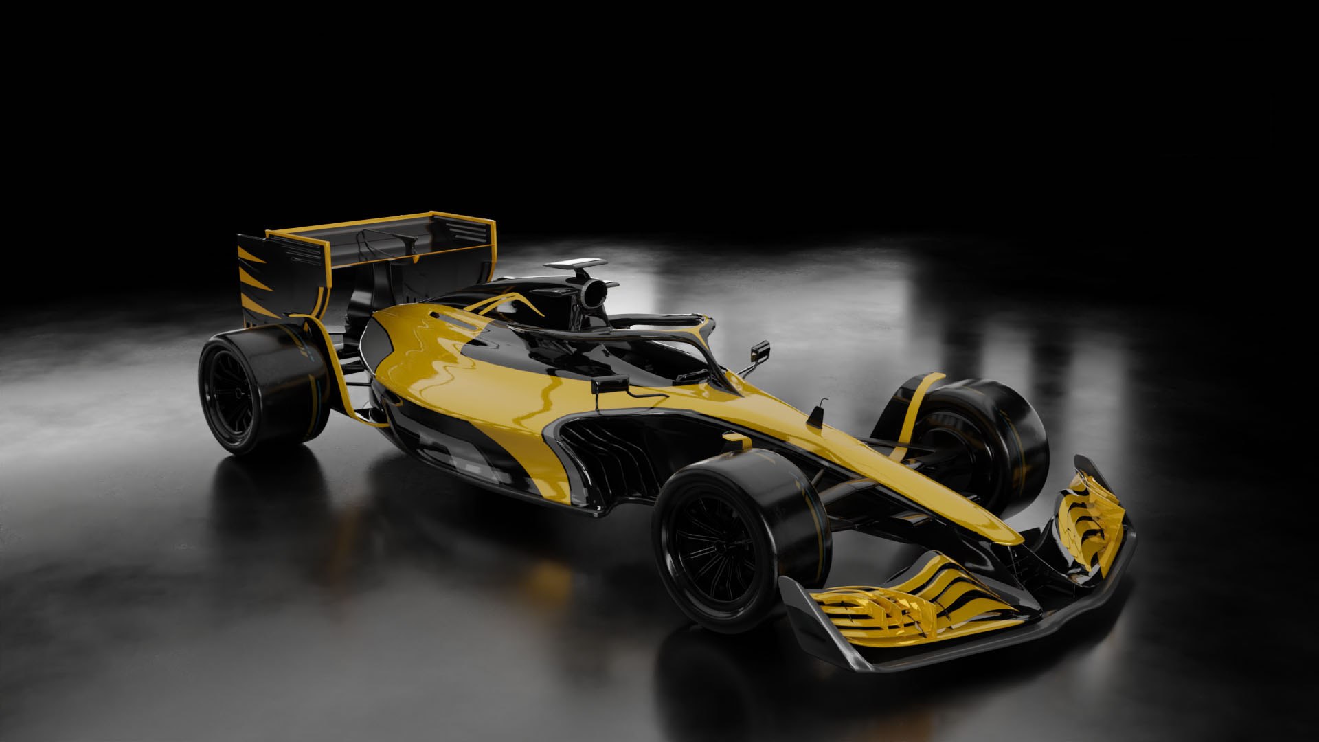 3D Mid Poly And Low Poly Generic Racing Car F1 02 - TurboSquid 2149127