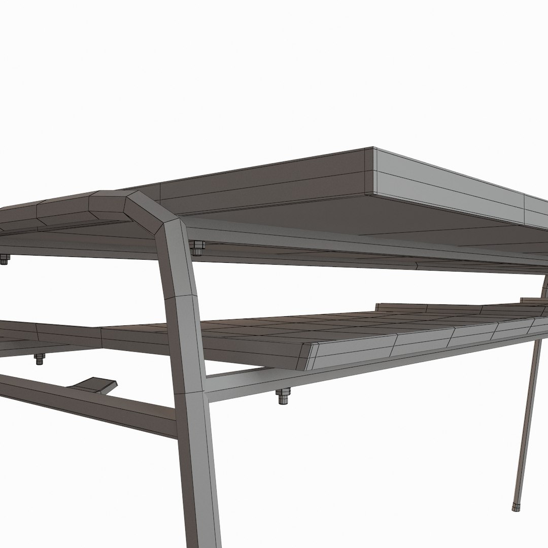 School Classroom Table 3d Model