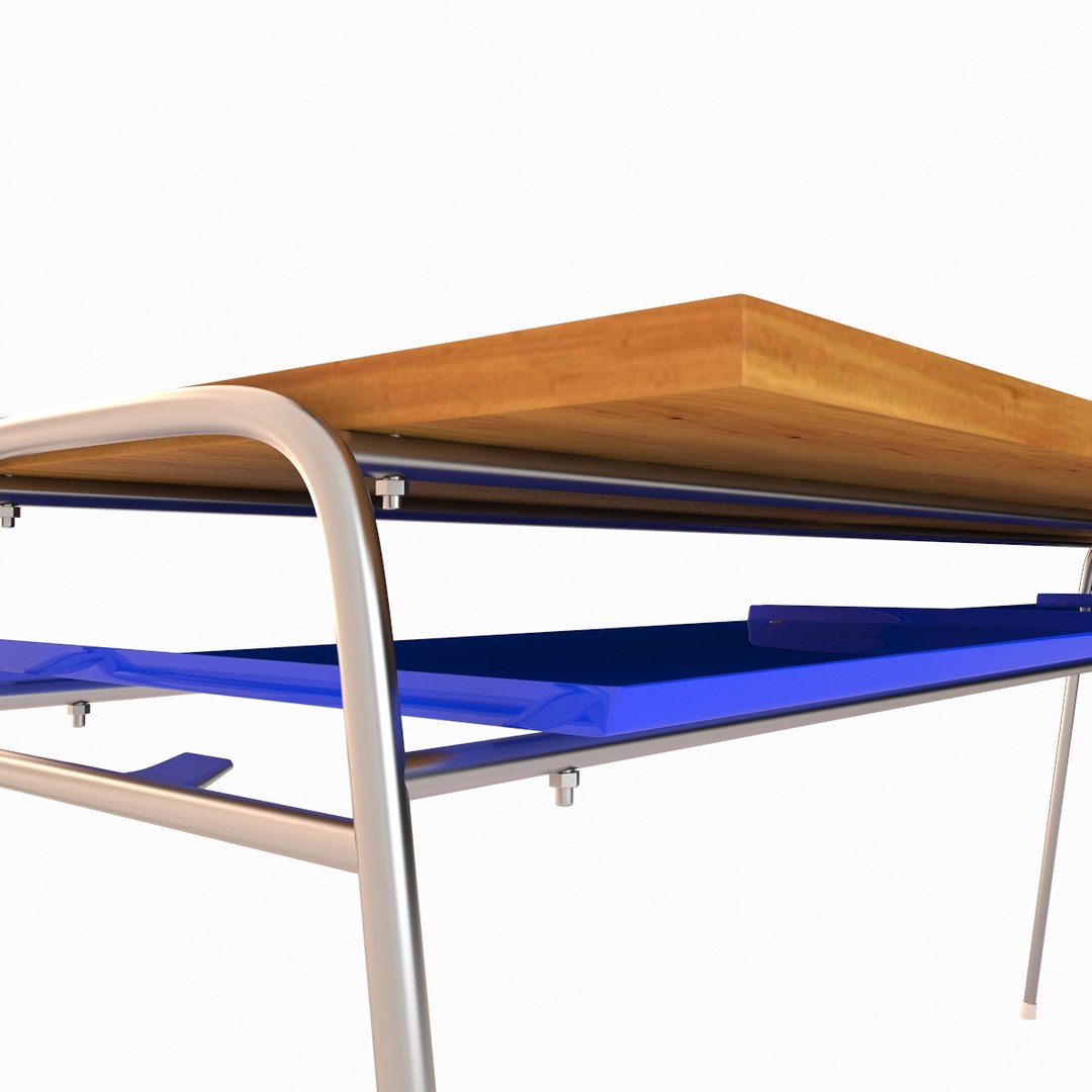 School Classroom Table 3d Model