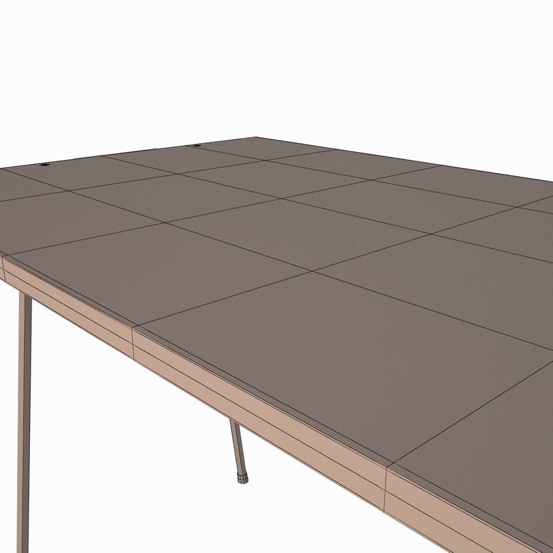 School Classroom Table 3d Model