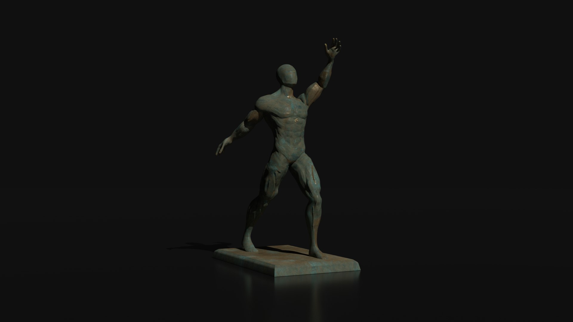 3D Statue Realistic Blender - TurboSquid 1692259