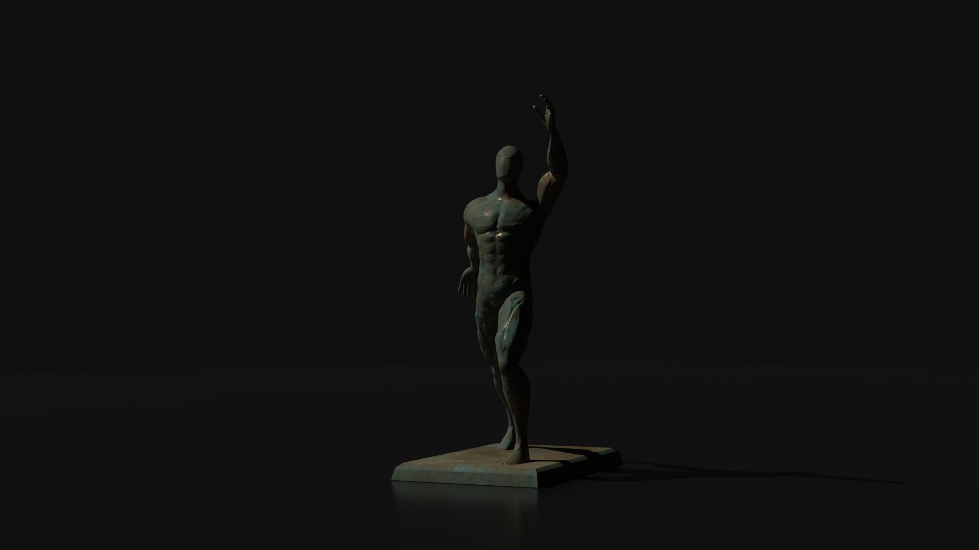 3D Statue Realistic Blender - TurboSquid 1692259