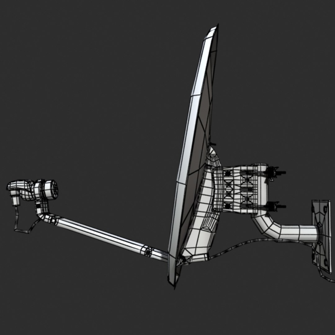 3ds max satellite antenna