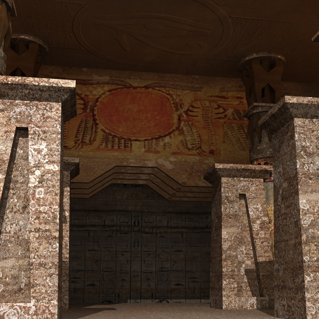 ancient egyptian temple 3d model