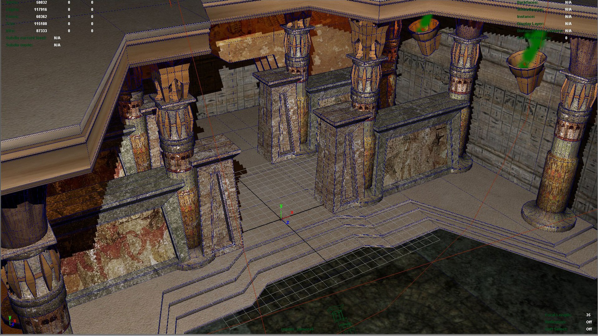 Ancient Egyptian Temple 3d Model