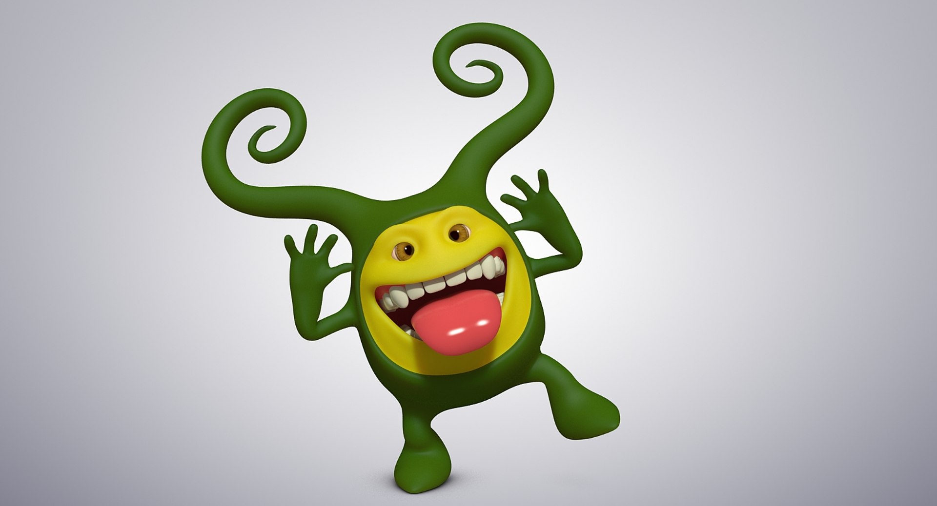 green monster rig 3d model