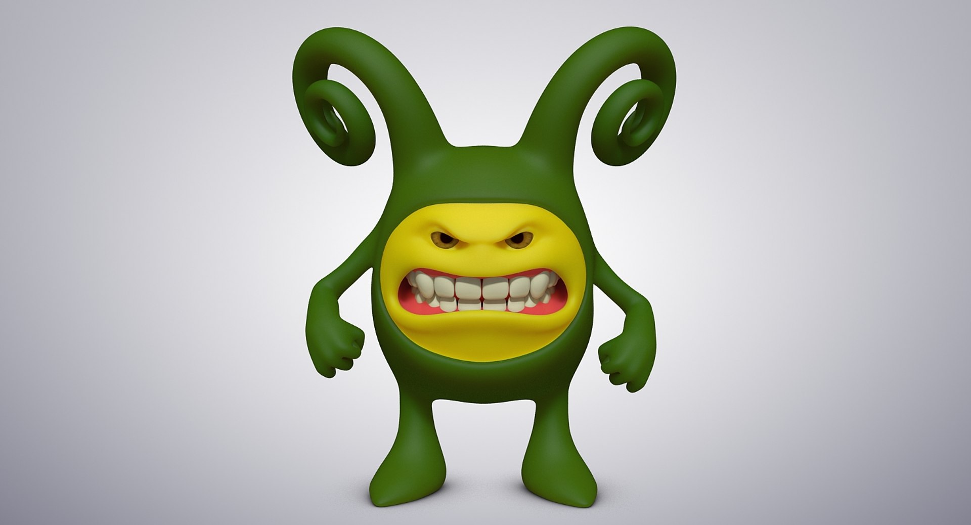 green monster rig 3d model