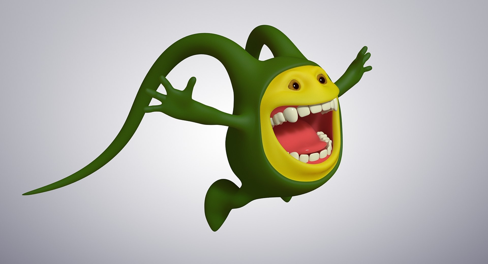 green monster rig 3d model