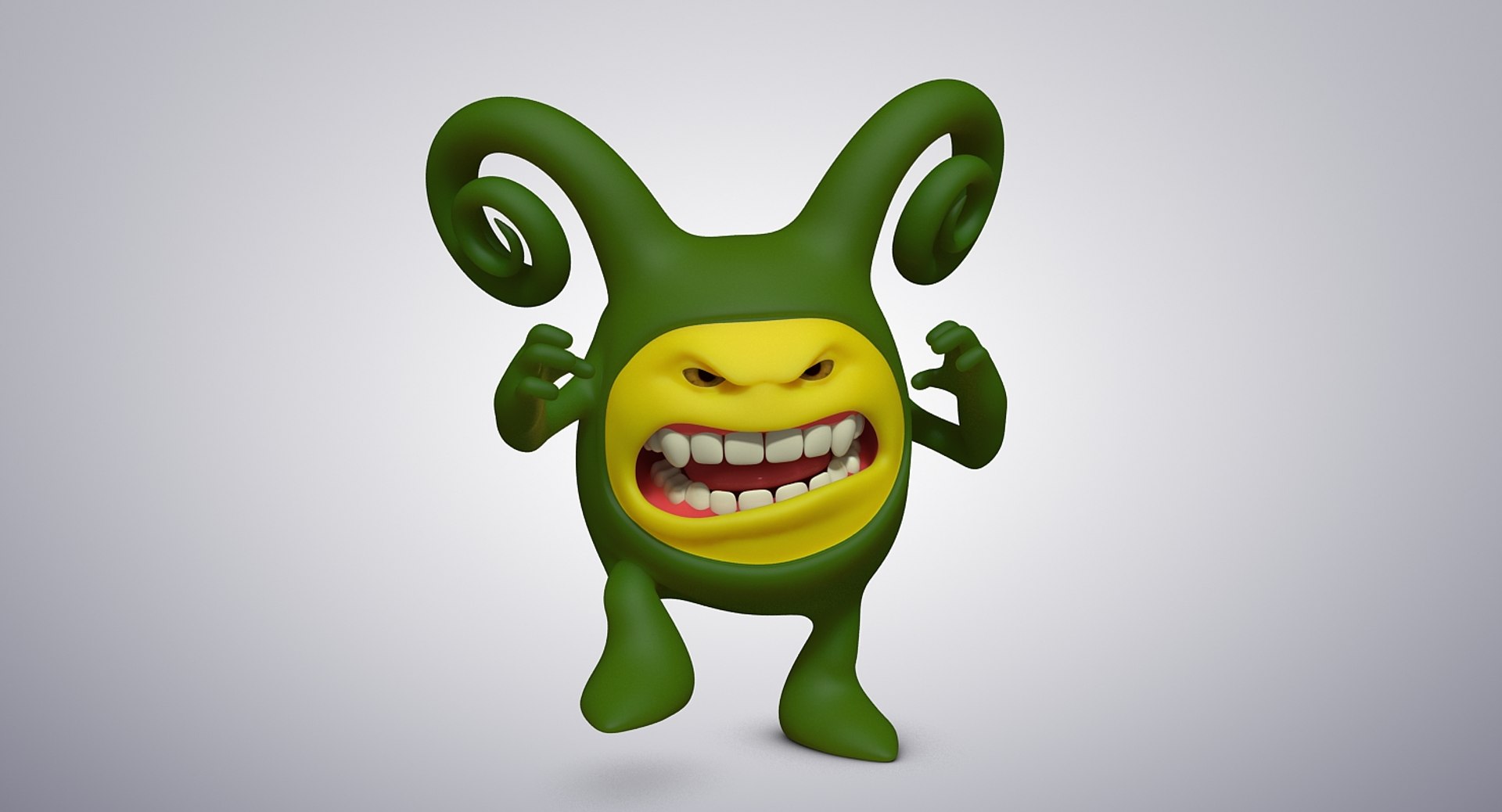 green monster rig 3d model