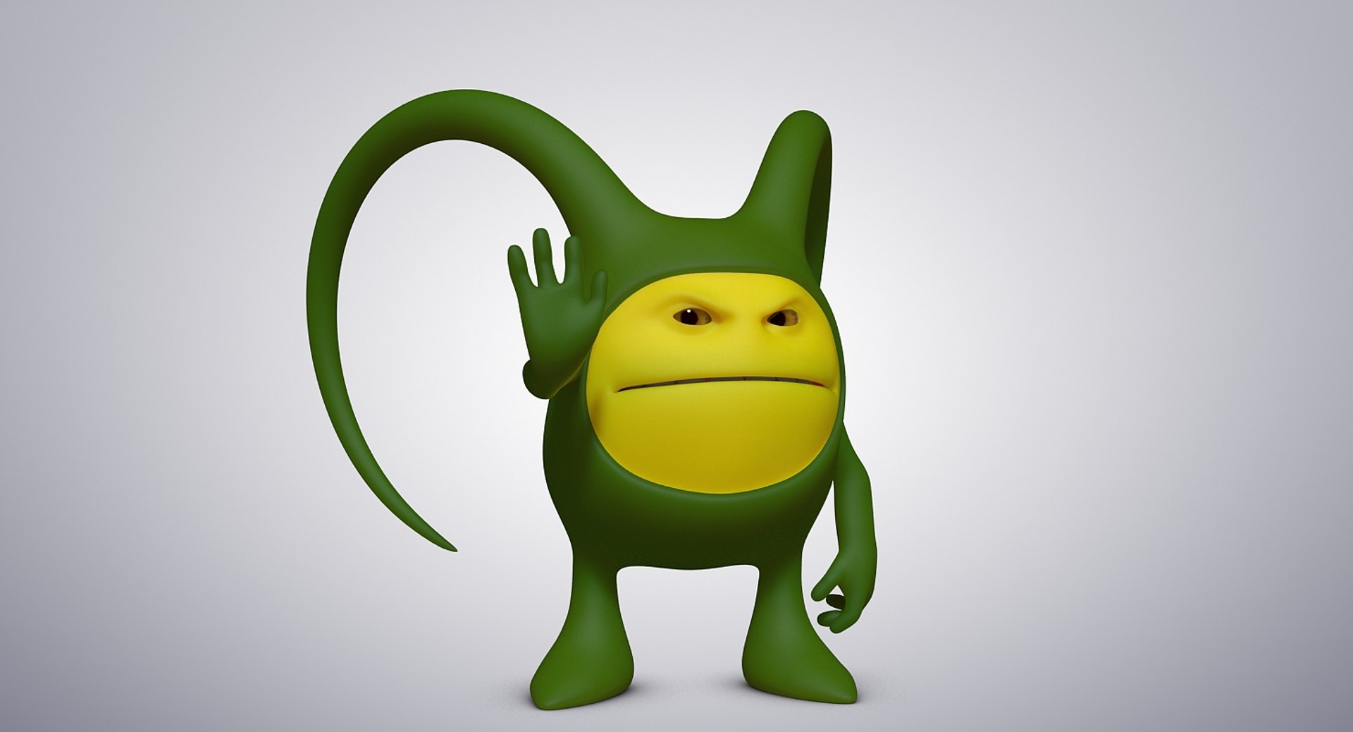 green monster rig 3d model