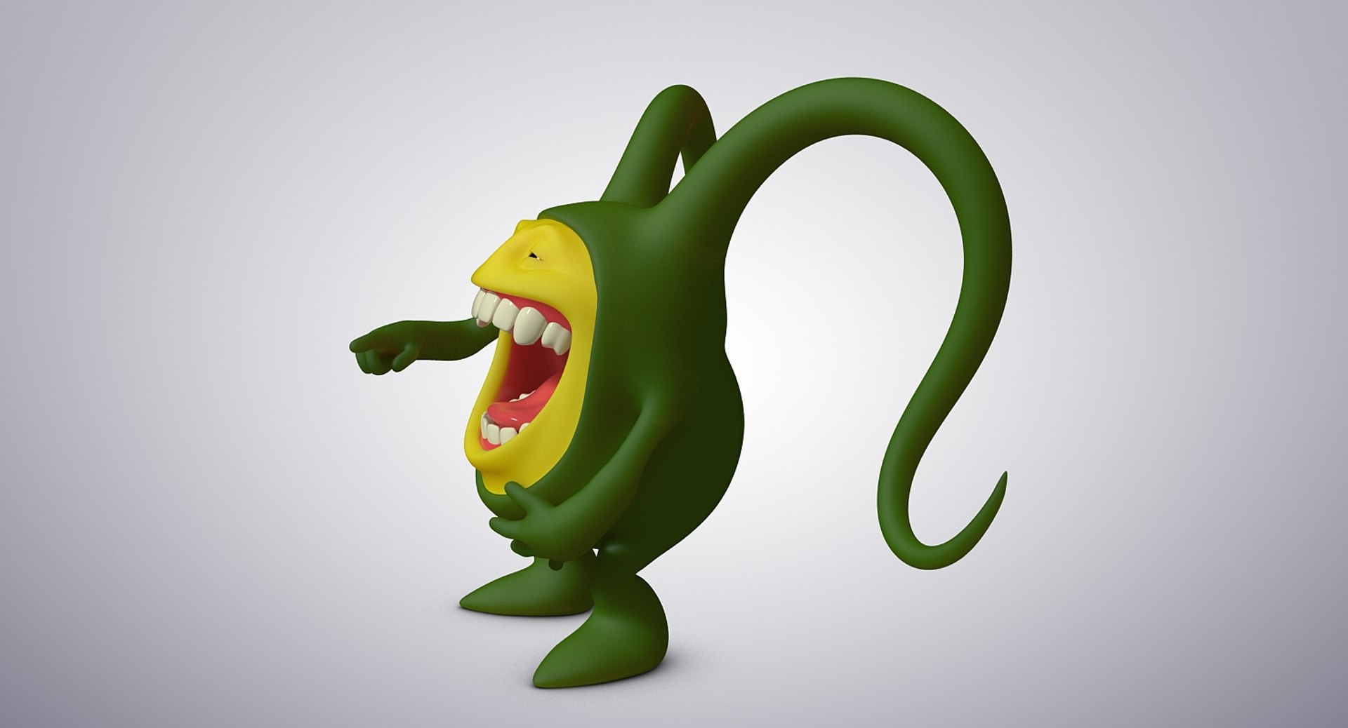 green monster rig 3d model