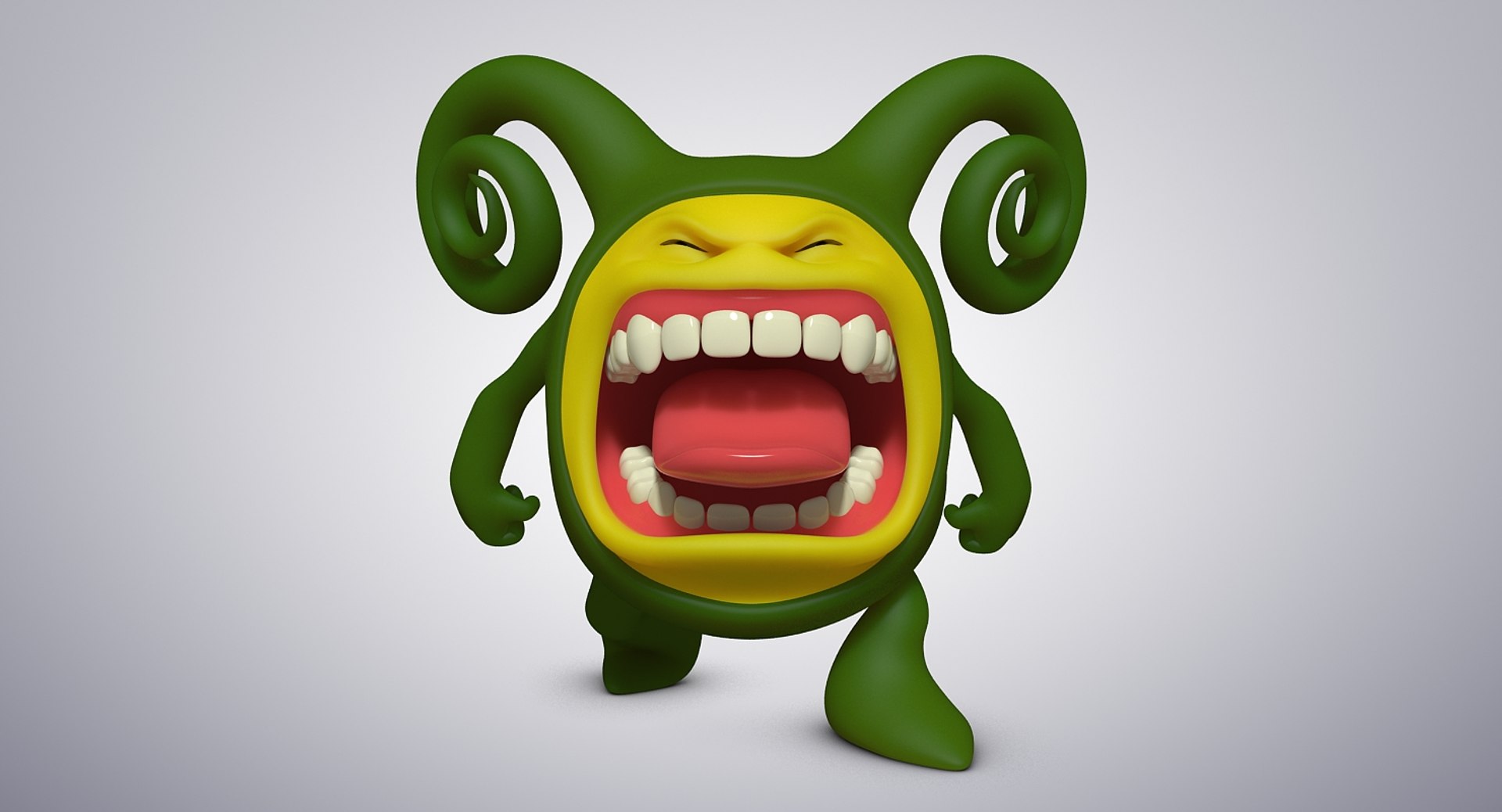 green monster rig 3d model