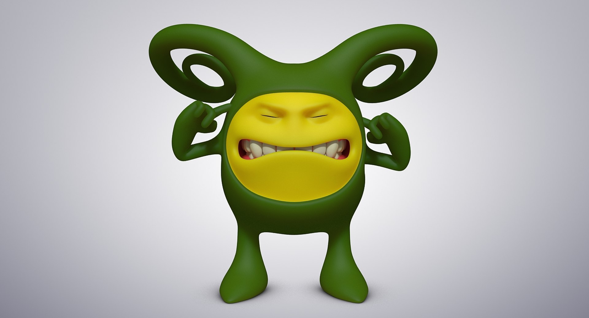 green monster rig 3d model