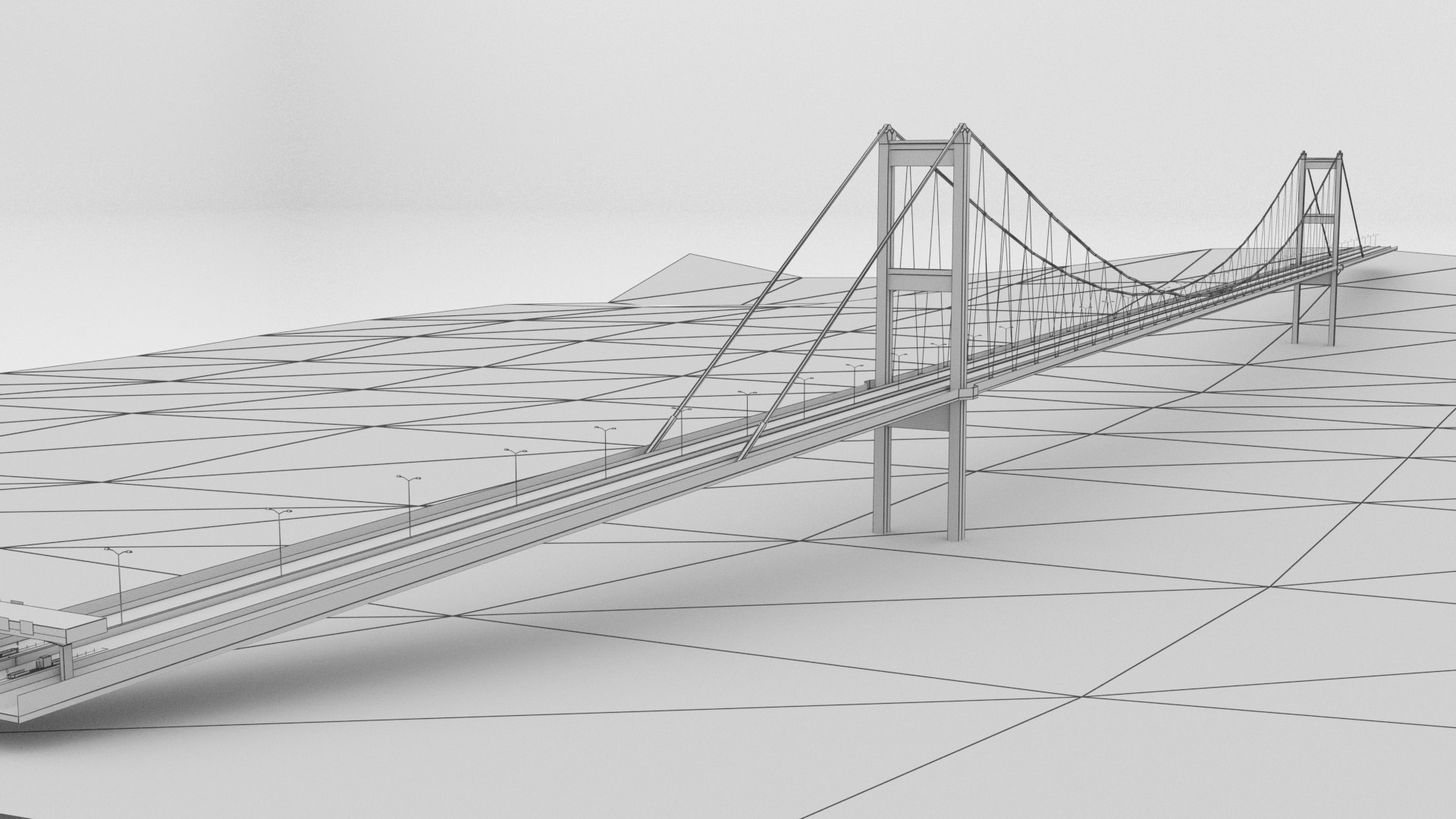 3D Bosphorus Bridge - TurboSquid 1924685
