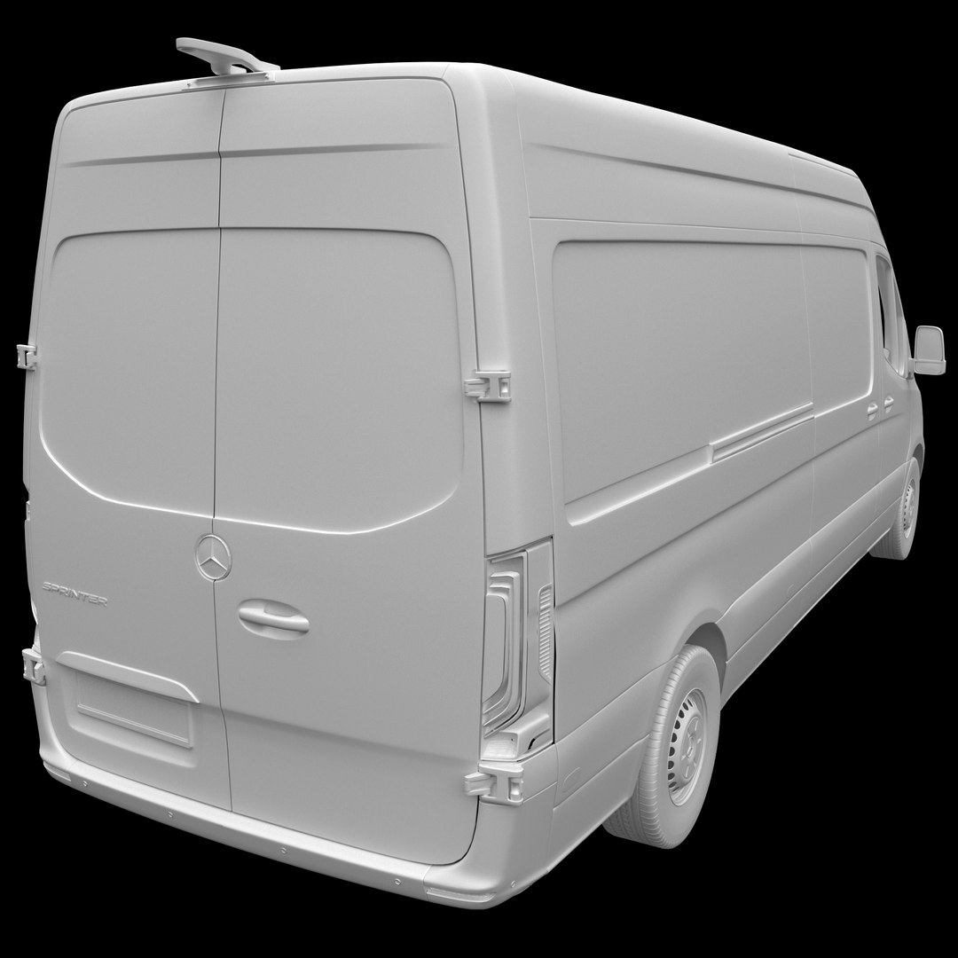 3D Sprinter Panel Van L3H2 model - TurboSquid 1770605