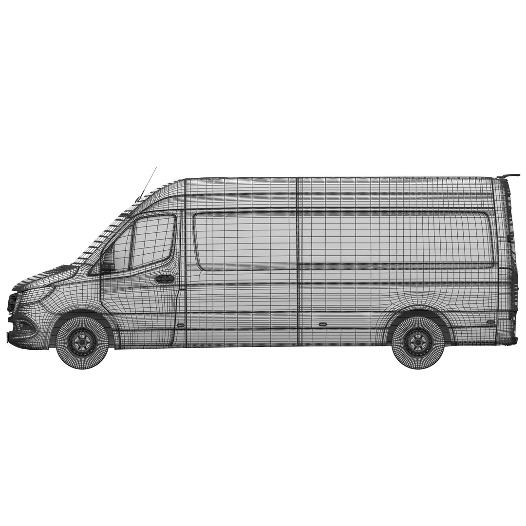 3D Sprinter Panel Van L3H2 model - TurboSquid 1770605