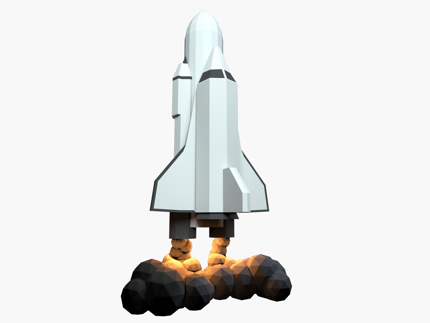 Cartoon Shuttle 3D - TurboSquid 1224262
