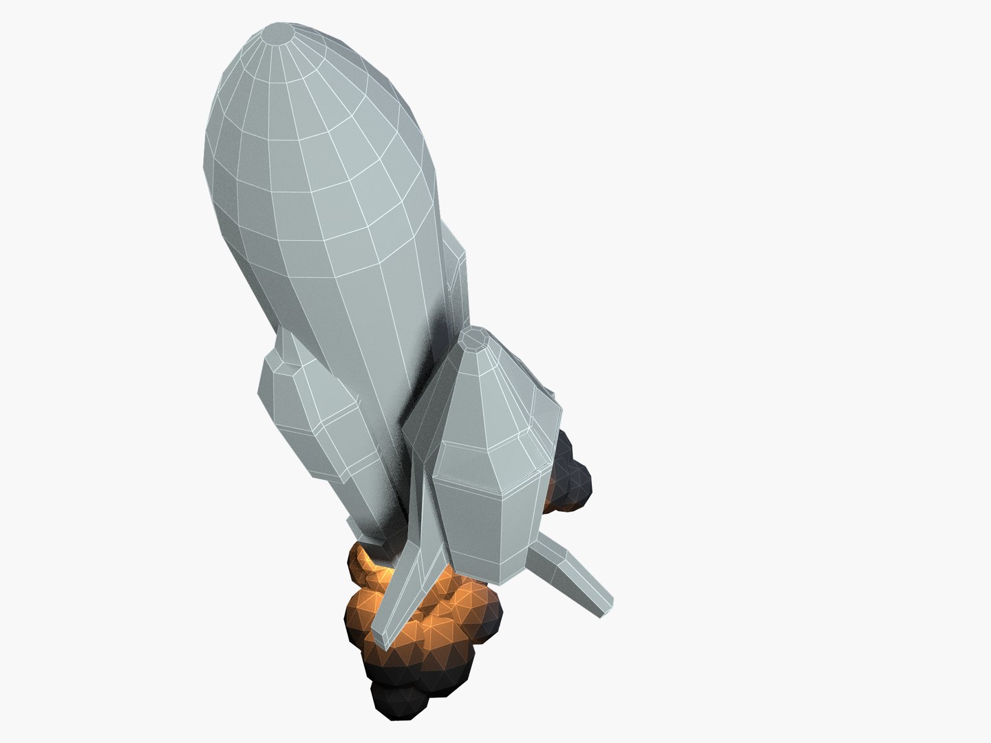 Cartoon Shuttle 3D - TurboSquid 1224262