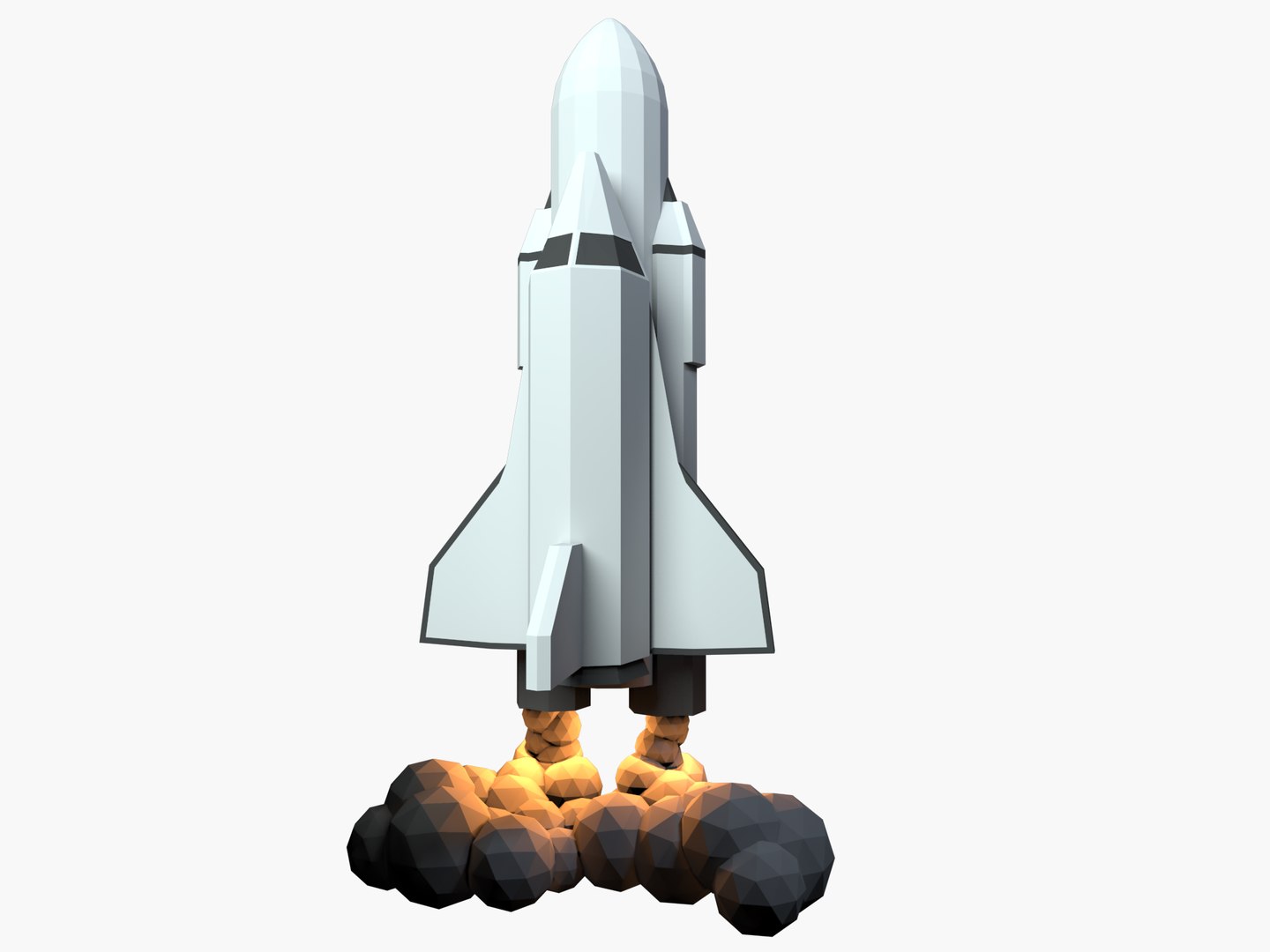 Cartoon Shuttle 3D - TurboSquid 1224262