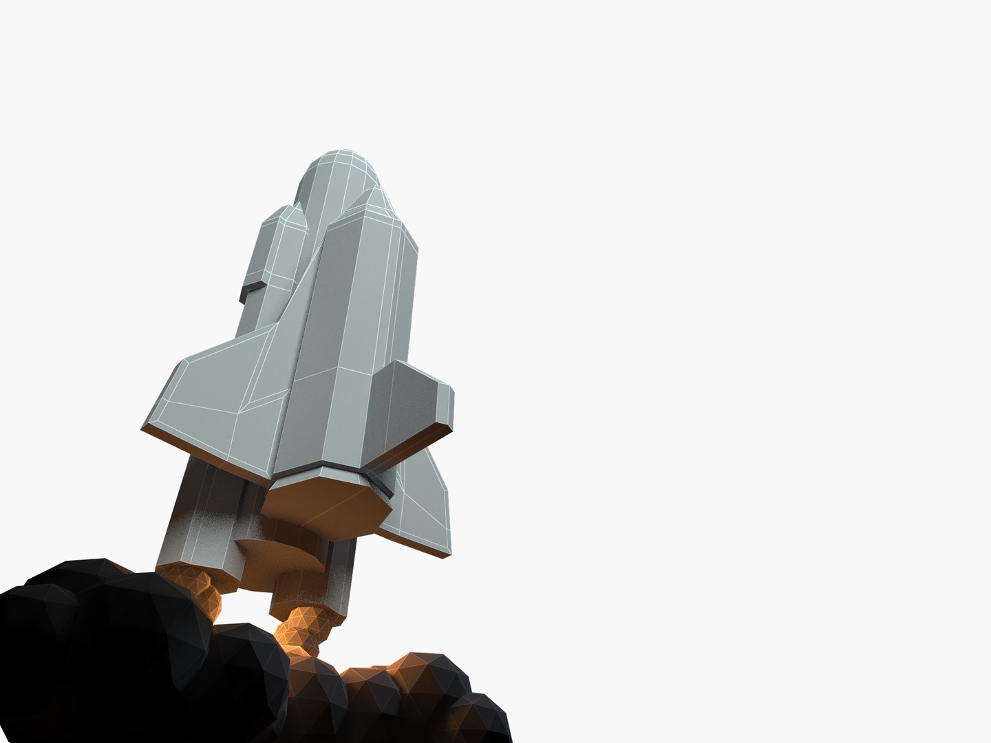 Cartoon Shuttle 3D - TurboSquid 1224262