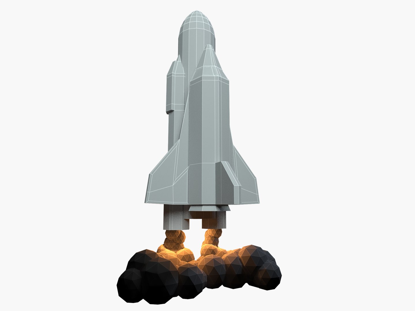 Cartoon Shuttle 3D - TurboSquid 1224262