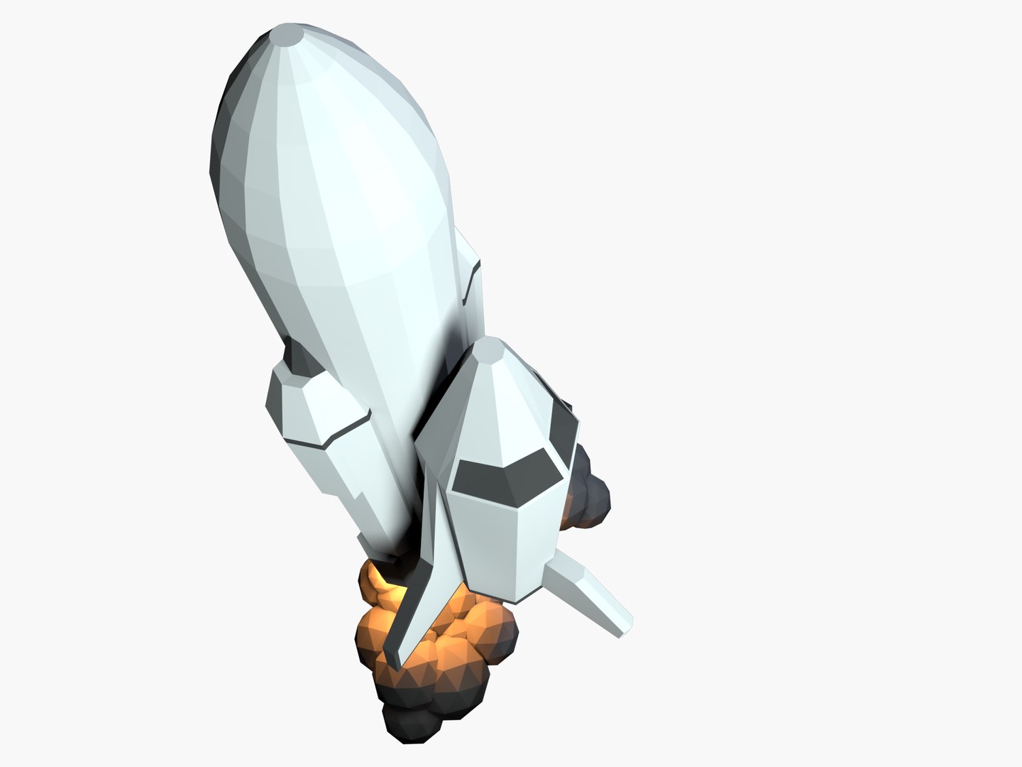 Cartoon Shuttle 3D - TurboSquid 1224262