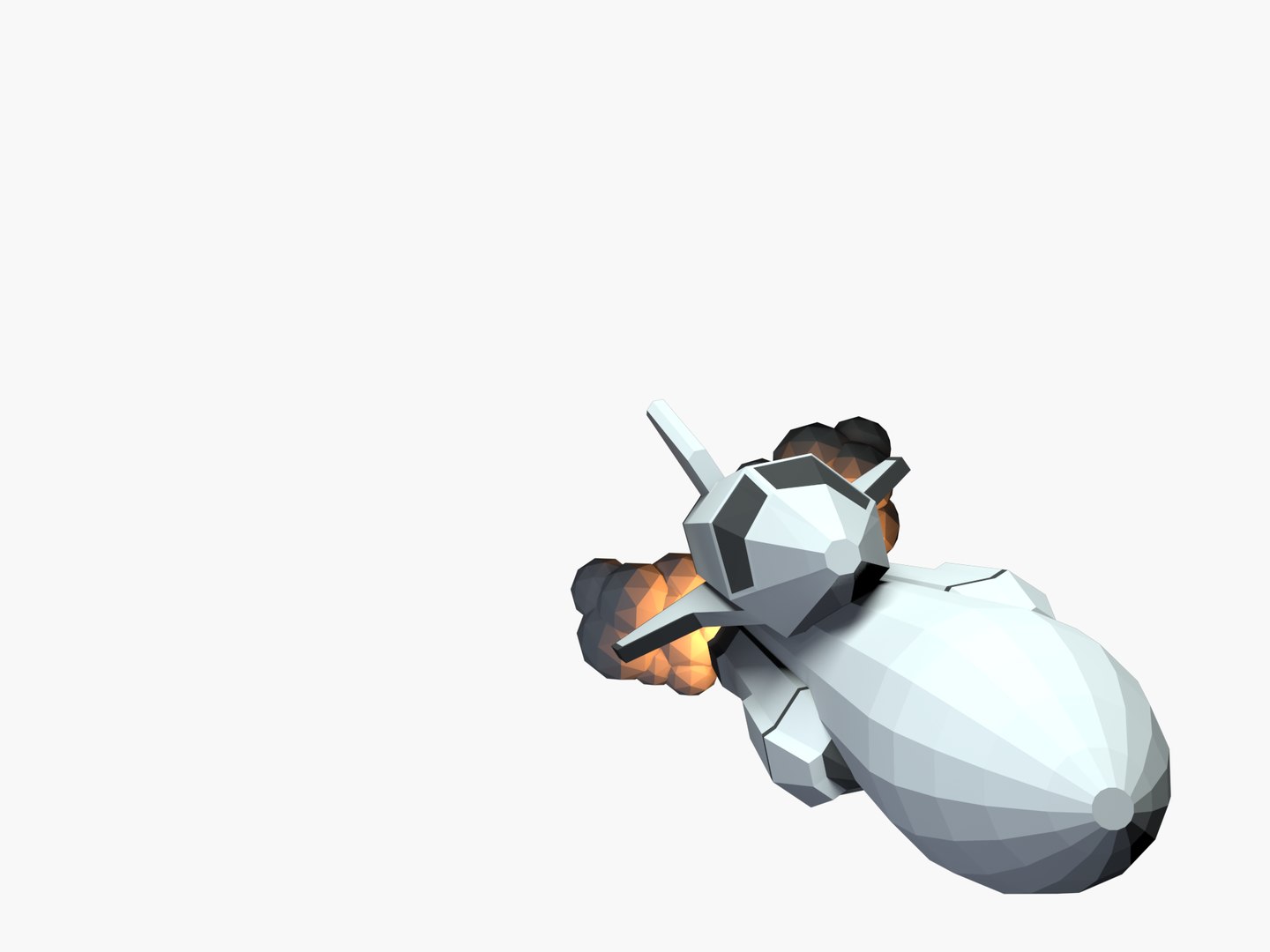 Cartoon Shuttle 3D - TurboSquid 1224262