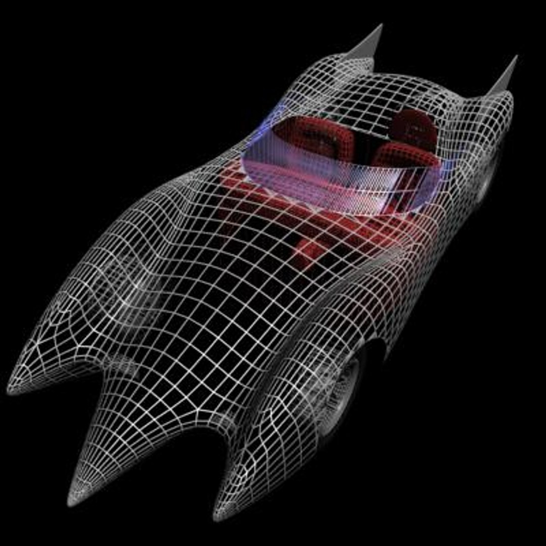 cartoon car speed racer 3d model