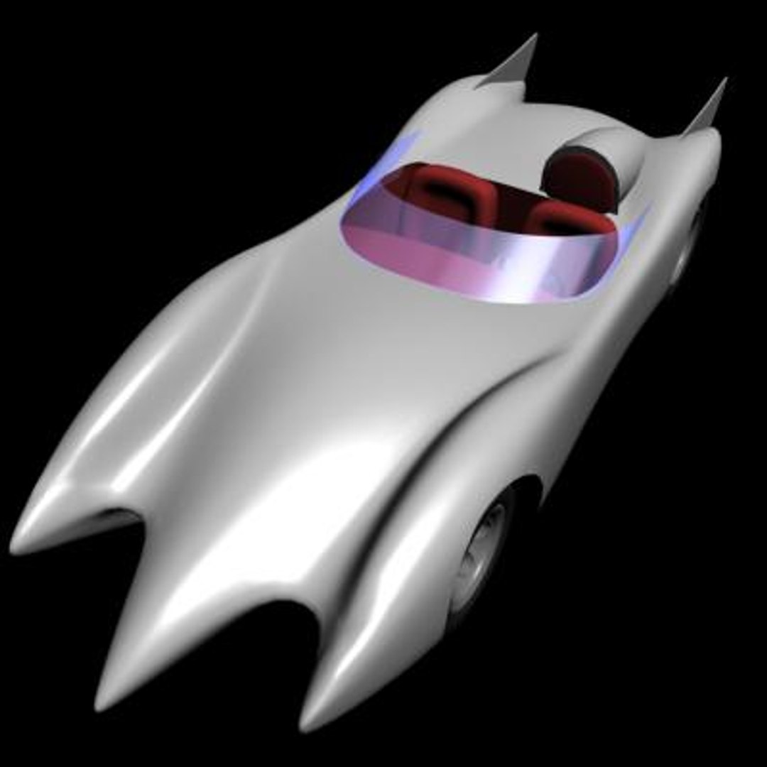 cartoon car speed racer 3d model