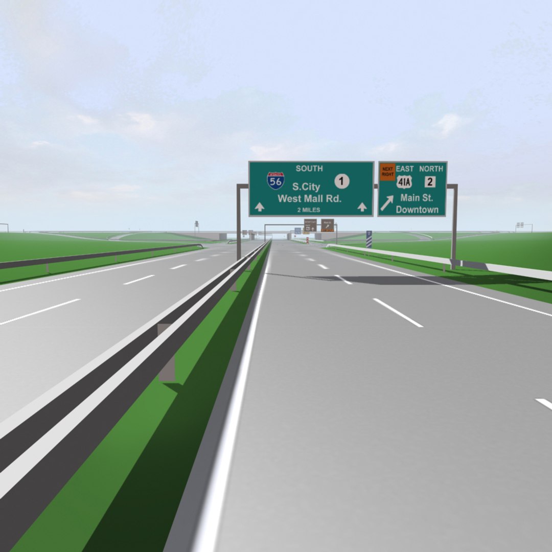3ds Max Traffic Signs