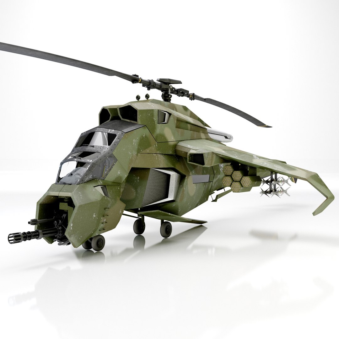 3D Helicopter Assault Prototype Model - TurboSquid 2170583