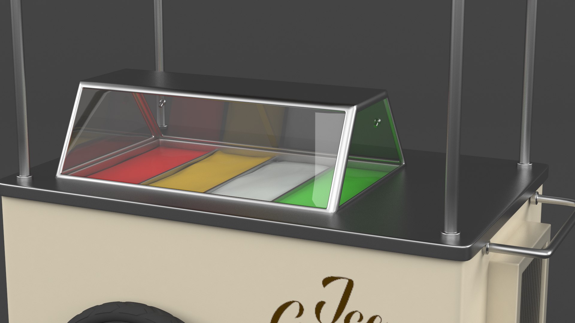3D Ice Cream Cart - TurboSquid 1991757